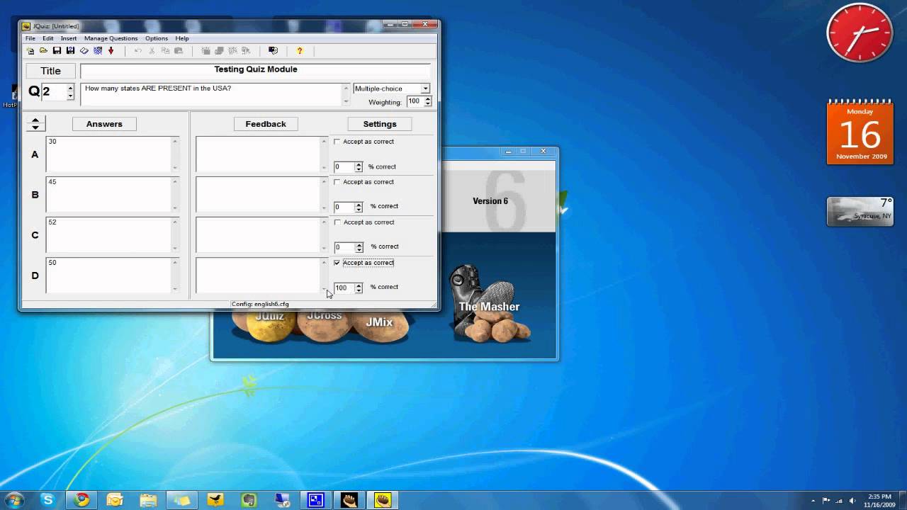 Hot Potatoes - How to create a quiz - YouTube