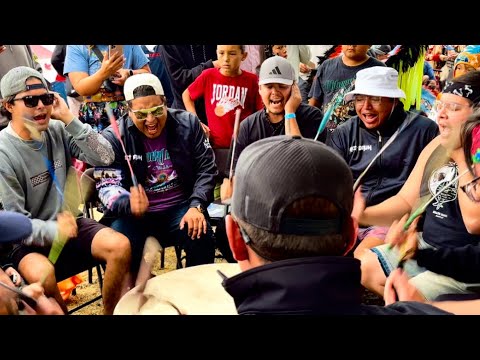 Walking Buffalo singers at Rocky Boy Powwow 2024 - Sunday Contest song ...