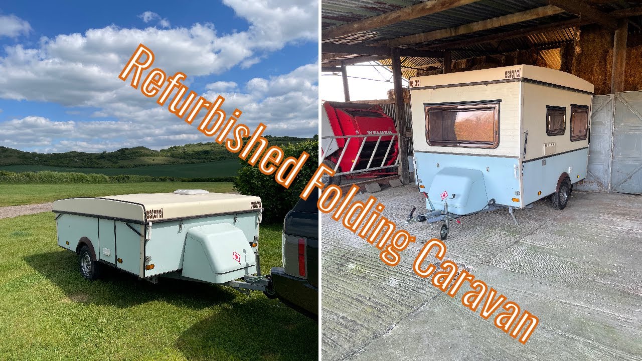 I refurbished a vintage folding caravan!! - YouTube