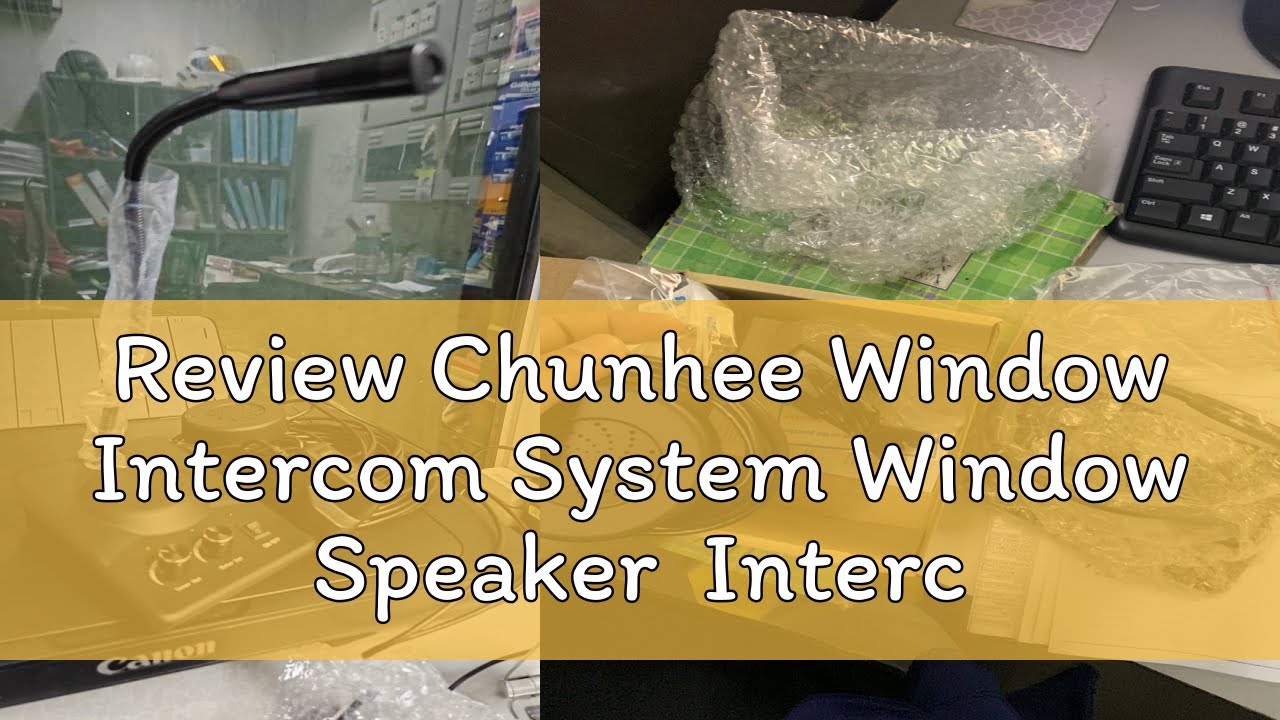 Review Chunhee Window Intercom System Window Speaker Intercom for ...