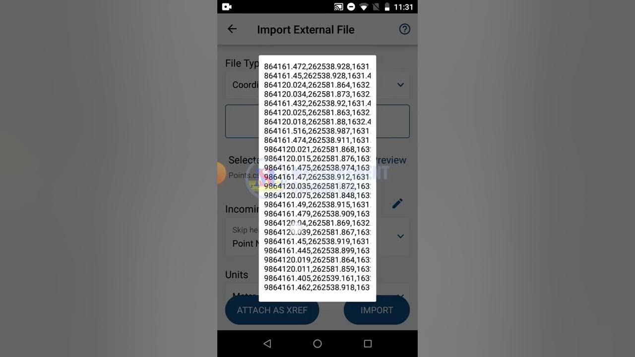 Importing Points using Field genius Android - YouTube