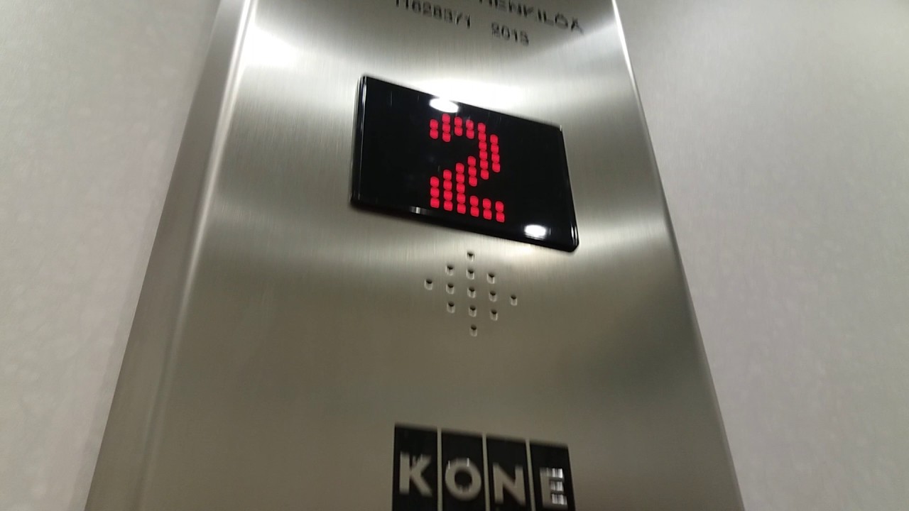 Nice 2013 KONE-Motala MRL Chain-Driven Traction Elevator at Karjalantie ...