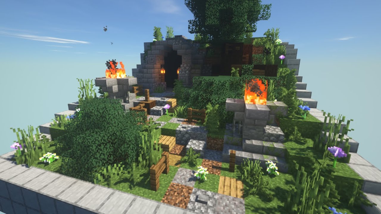 Minecraft 16x16 Build (021) | Mine Entrance - YouTube