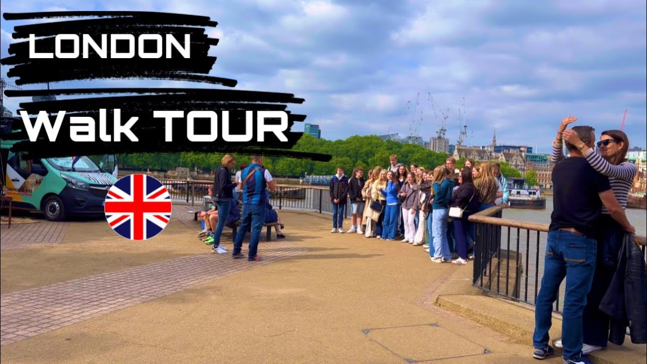 London City Walk Tour in 4K | Peaceful Walking Tour with Real Street ...
