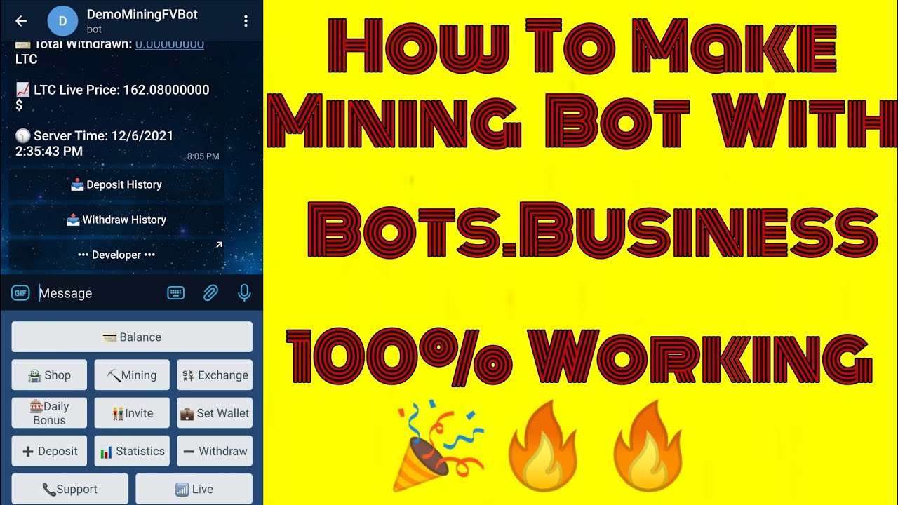 How To Make Mining Bot With Bots.Business || Bots.Business se bot kaise ...