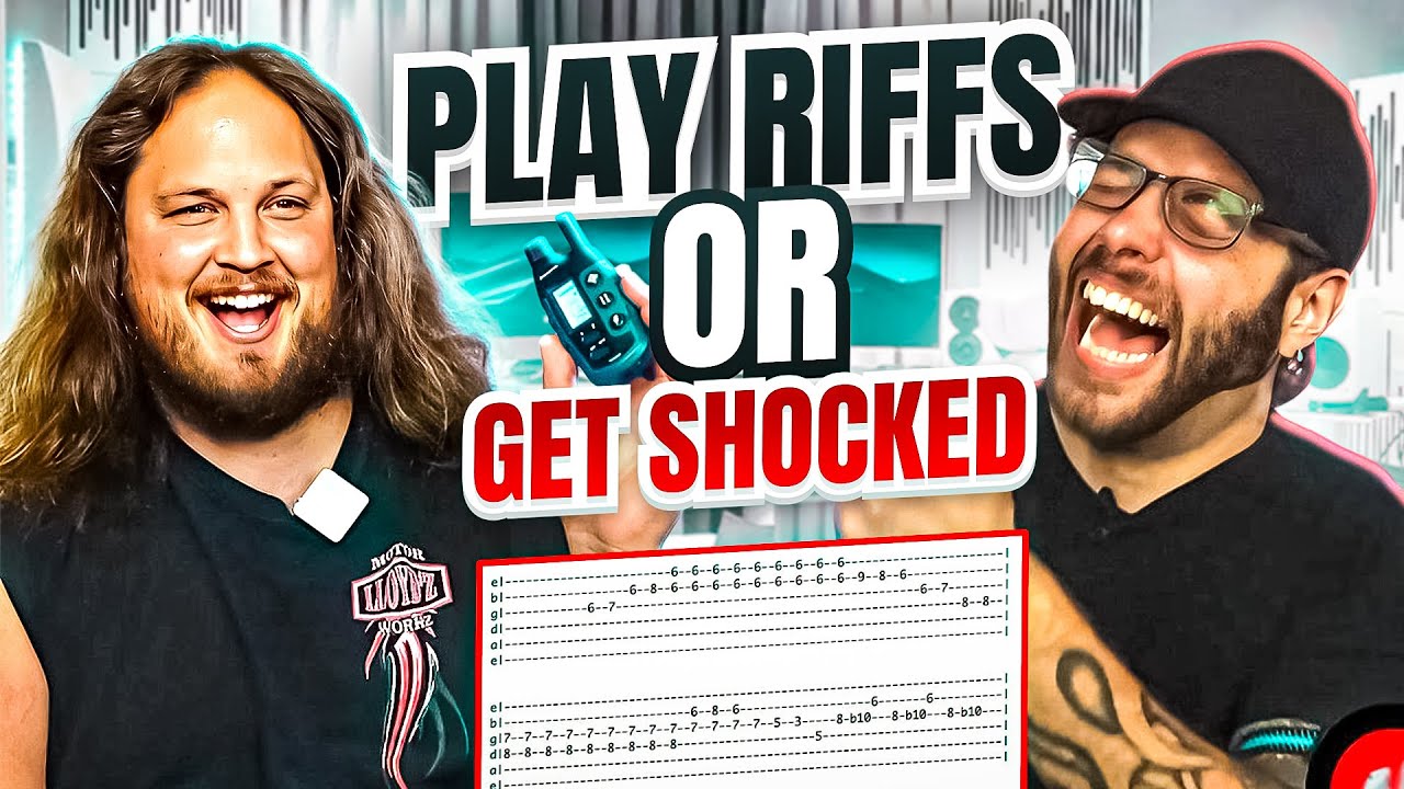 Playing 100 "Greatest" Guitar Riffs (Or I Get Shocked) - YouTube