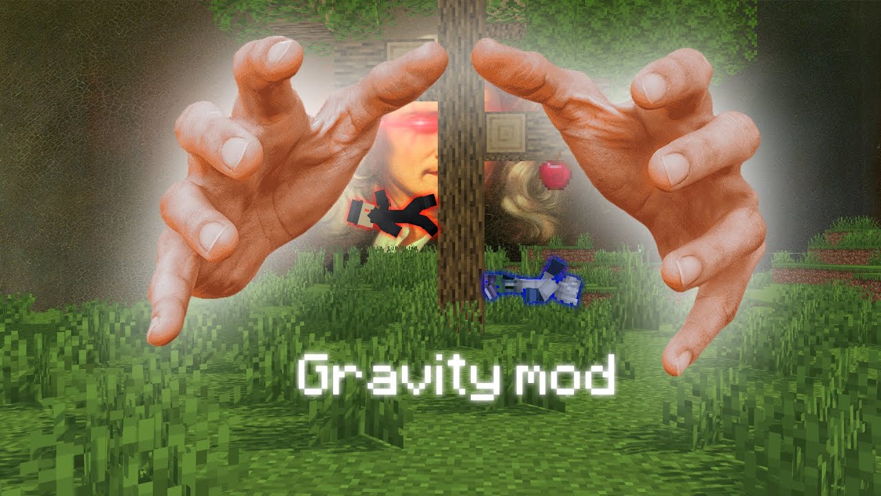 Beating Minecraft While Gravity is FLIPPED... 100% legit - YouTube