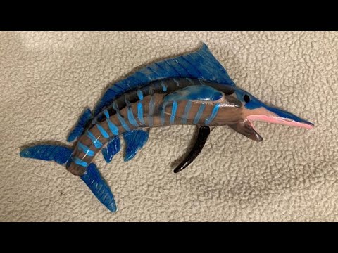 Creations in Clay Blue Marlin fish - Clay tutorial for beginners - YouTube