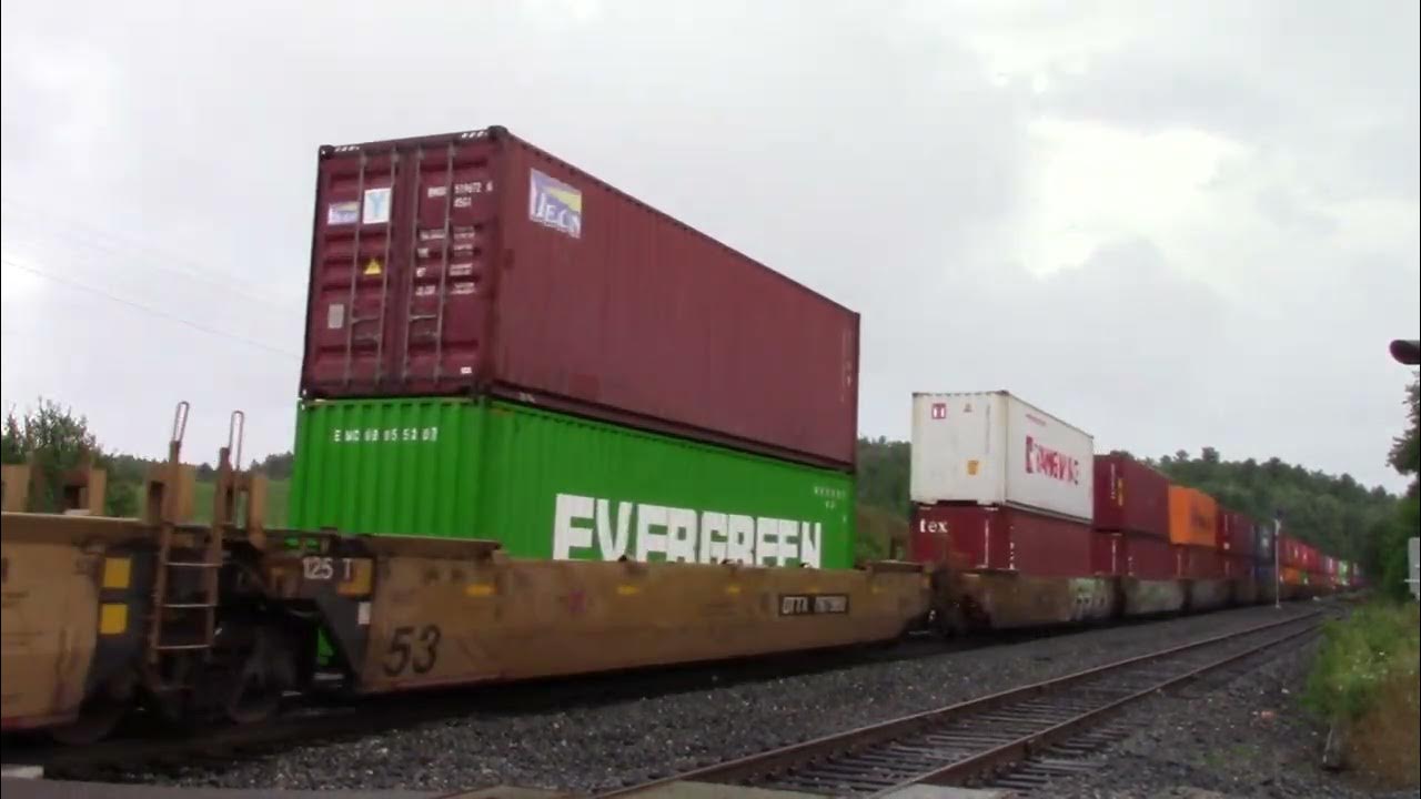 (CPKC) CP 113 with KCS 4116 and 4708 mid DPU passing Palgrave - YouTube