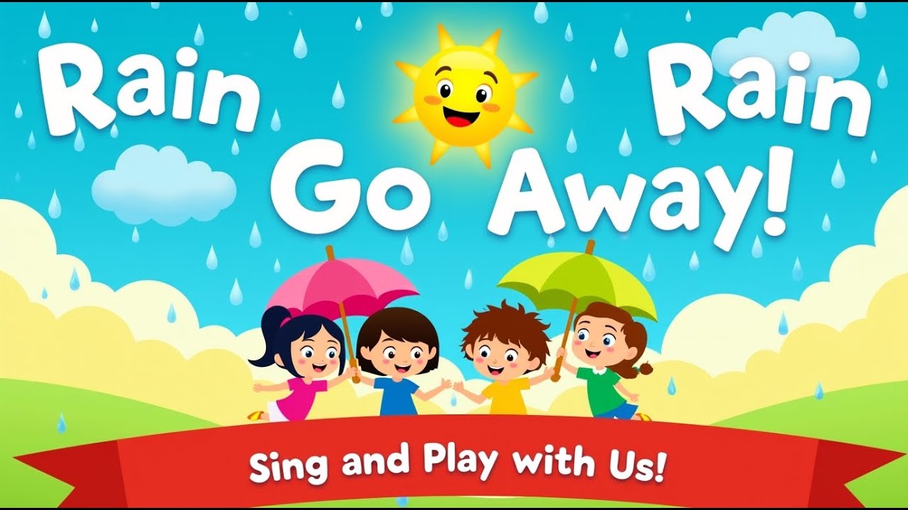 Rain Rain Go Away | Fun Learning Song for Preschoolers | Kids Music ...