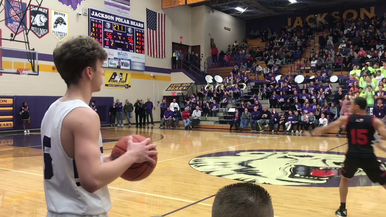 Jake Byers wins game for Jackson after baffling McKinley foul - YouTube