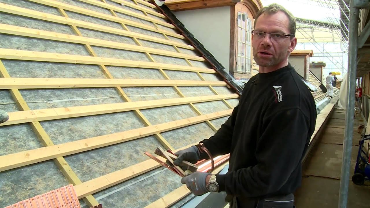 Tagrender i kobber - YouTube