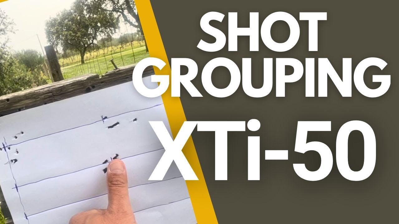 Shot grouping with the XTi-50 - YouTube