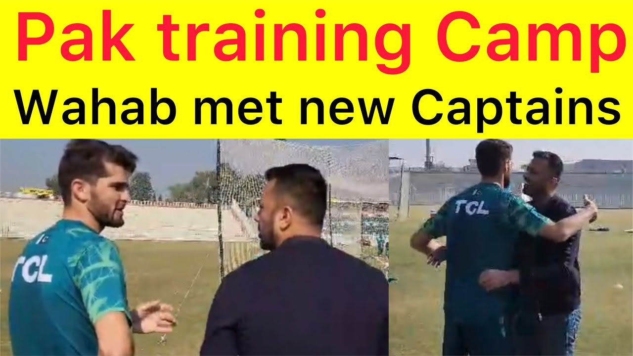 Exclusive 🛑 Wahab Riaz Met new captains Shaheen Afridi and Shan Masood ...