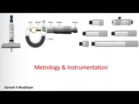 Metrology and Instrumentation -Micrometers (Types of micrometers) - YouTube