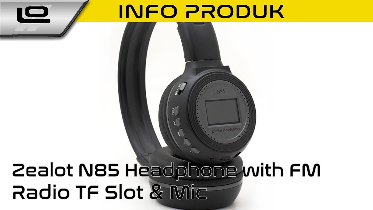 Zealot N85 Headphone with FM Radio TF Slot & Mic | Info Produk - YouTube
