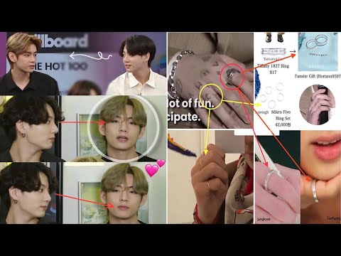 Taekook wearing couple rings, Tae flirts with Jungkook [Taekook Moments]