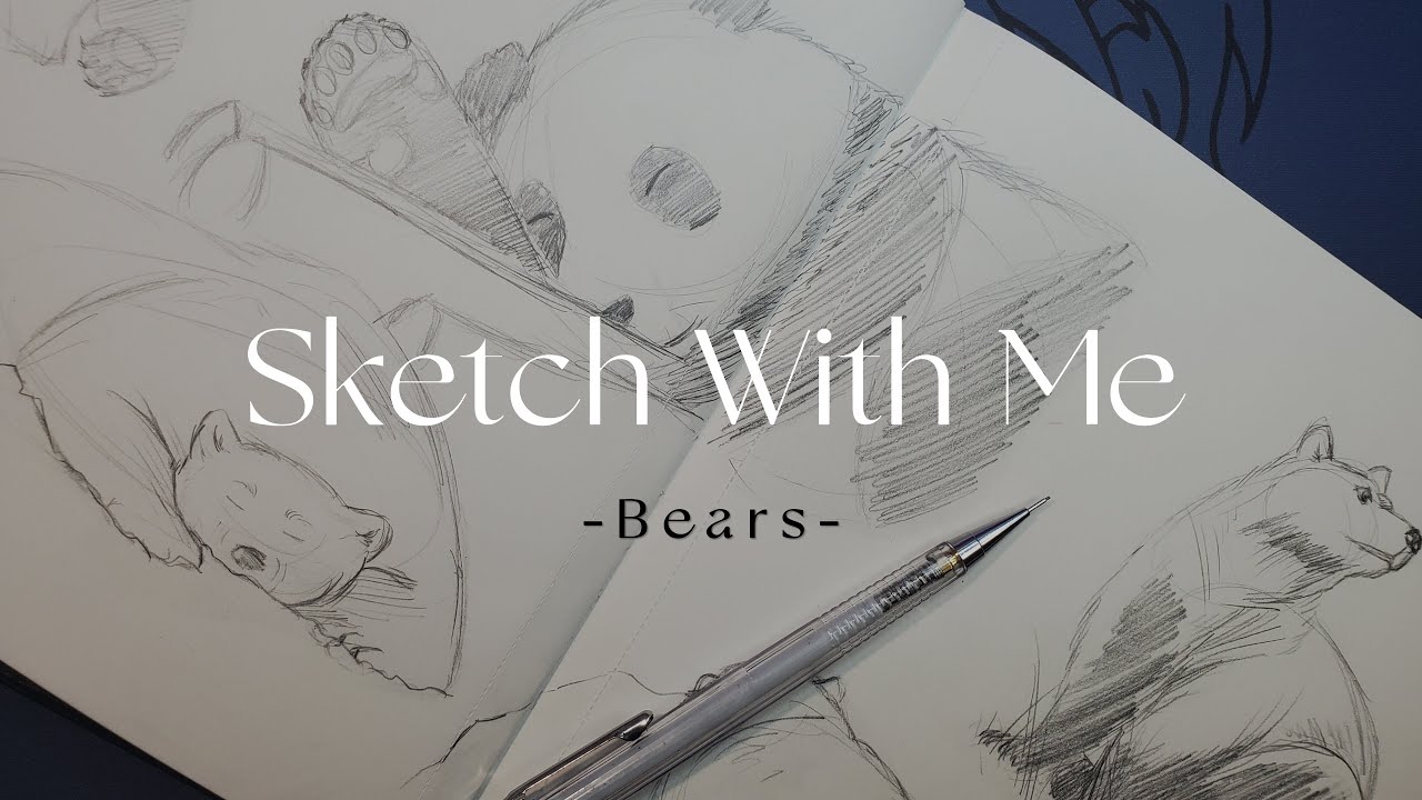 Sketch With Me | Bears | Jazz | Draw with Me - YouTube