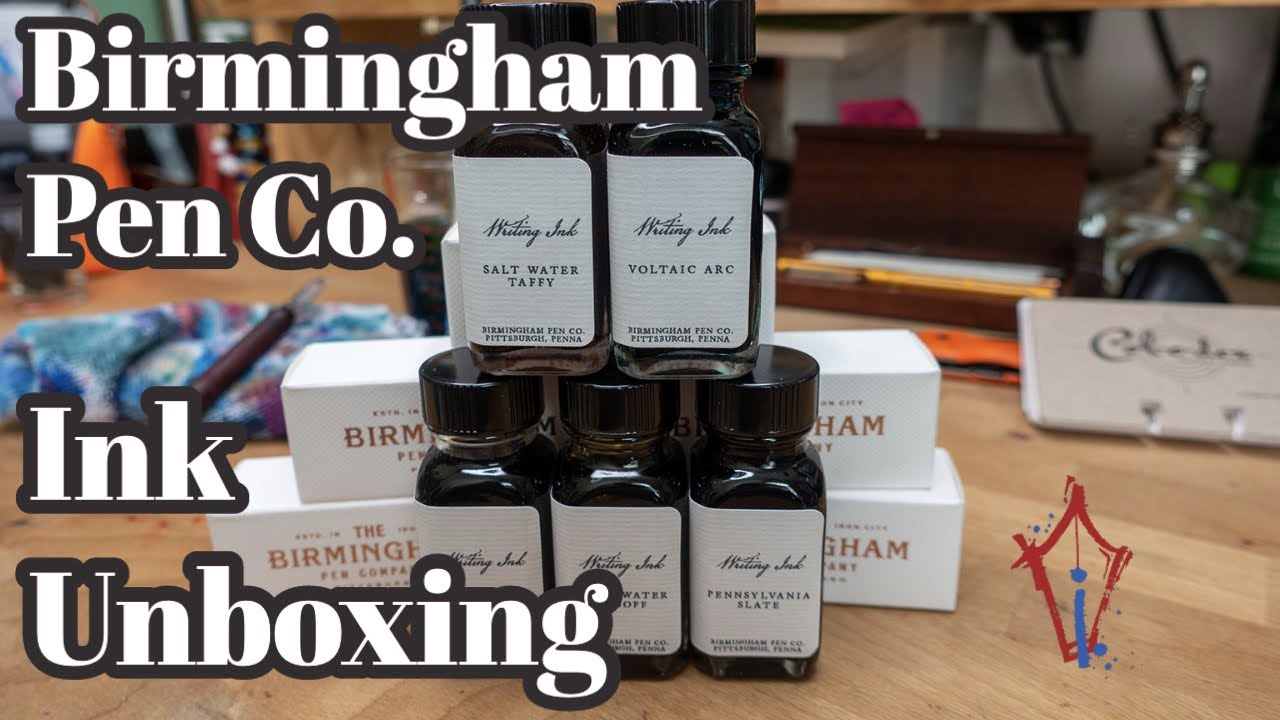 Unboxing a Bunch of Birmingham Pen Co Inks! - YouTube