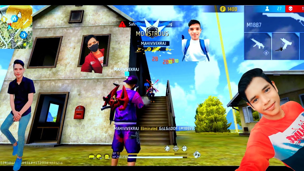 @VIVEK_VD_GAMER free fire India my first match 21😳kills mylife first ...