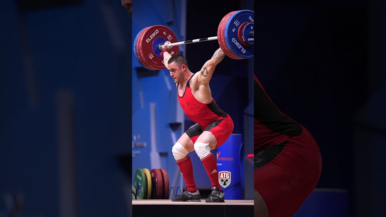 18y/o Karlos Nasar (89kg 🇧🇬) 174kg / 383lbs Junior World Record Snatch ...