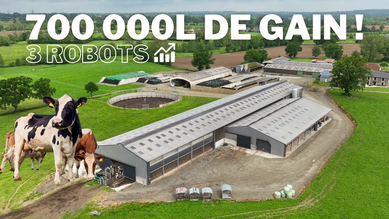 700 000 L de Gain avec 3 Robots ! Une matinée à la ferme 🔥 - YouTube