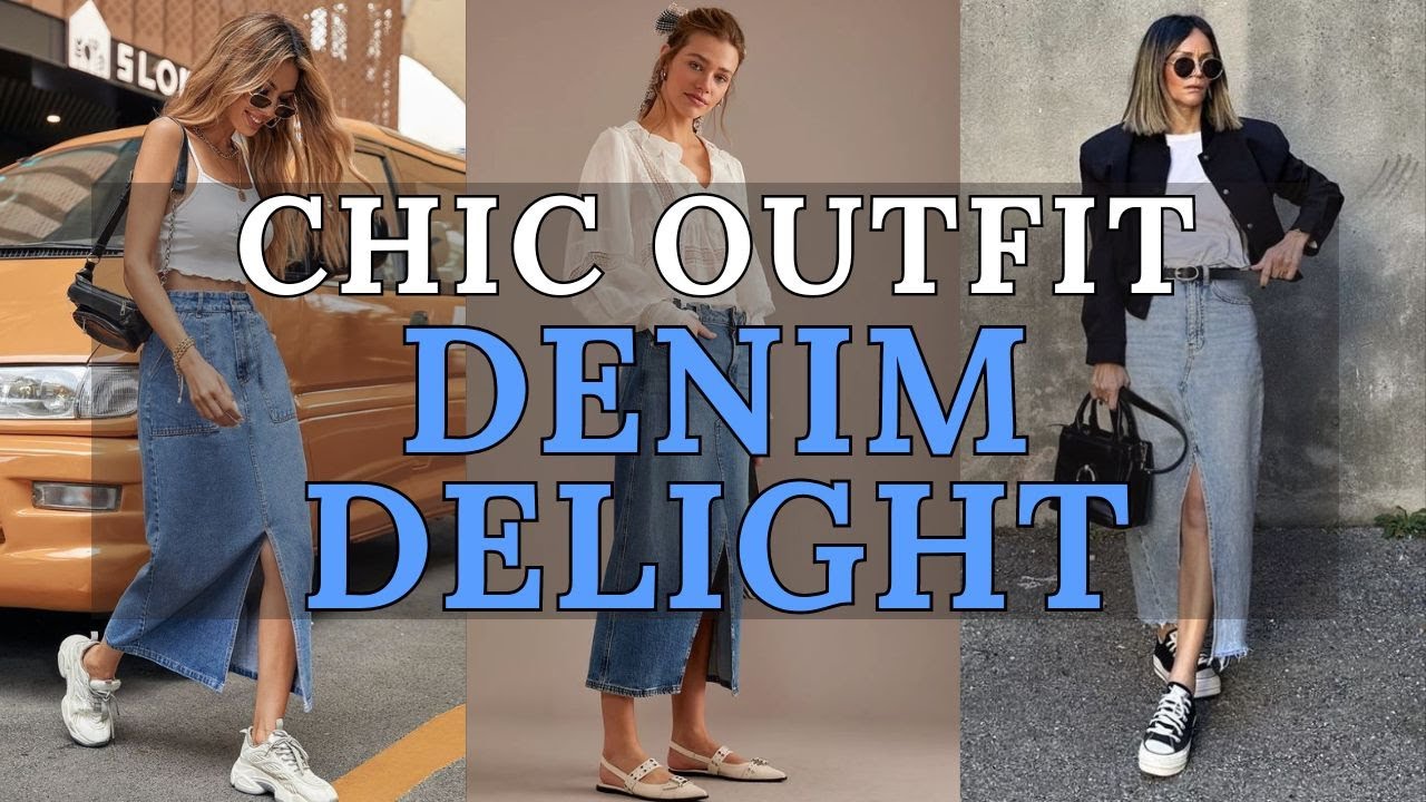 Denim Delight: Chic Outfits with Jean Skirts for Every Occasion | Denim ...
