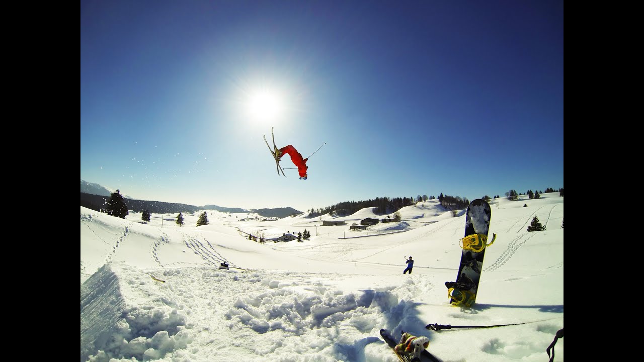 Double backflip ski gopro 3 edit - YouTube