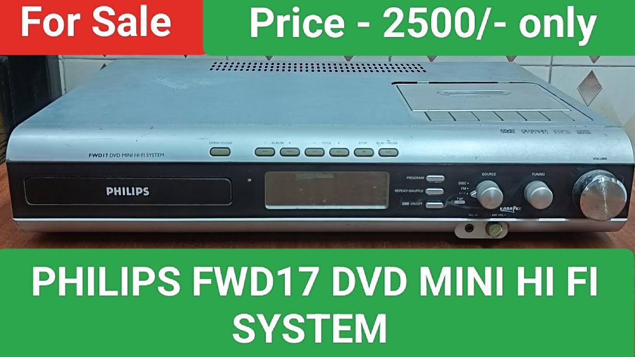 PHILIPS FWD17 DVD MINI HI FI SYSTEM Contact No - 8750424840 - YouTube