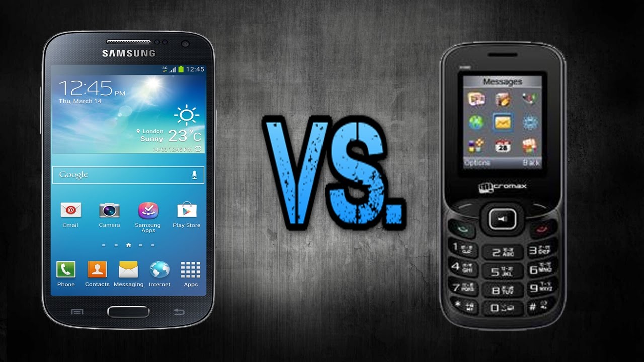 SMART PHONE VS. KEYPAD PHONE - YouTube