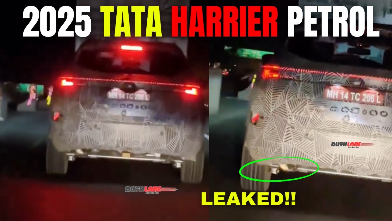 2025 Tata Harrier PETROL Leaked, tata harrier petrol spied new 1.5L GDI ...
