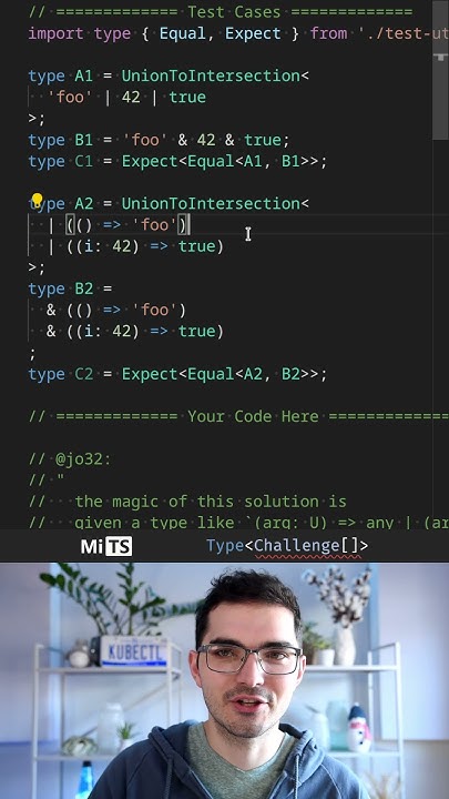 Union to Intersection - TypeScript Type Challenges #55 [HARD] - YouTube