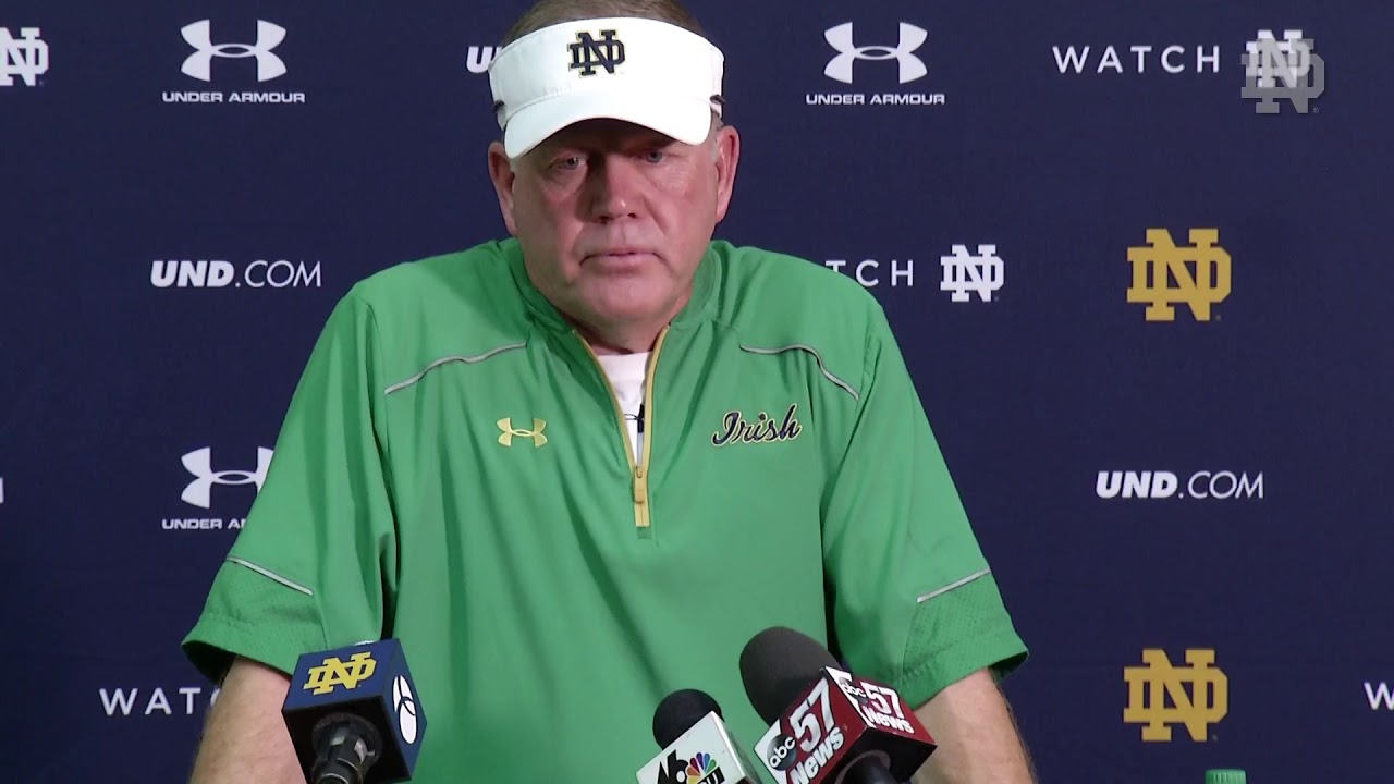 Brian Kelly Press Conference - Michigan State - YouTube