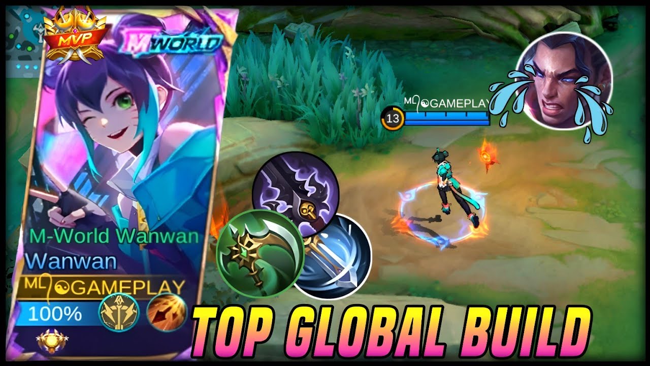 WTF DMG!! WANWAN BEST BUILD 2024 100% UNSTOPPABLE - TOP GLOBAL WANWAN ...