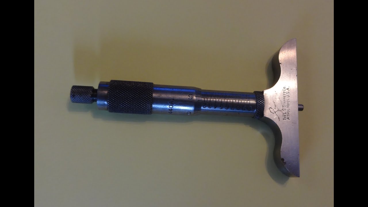 Starrett depth mic anvils. - YouTube