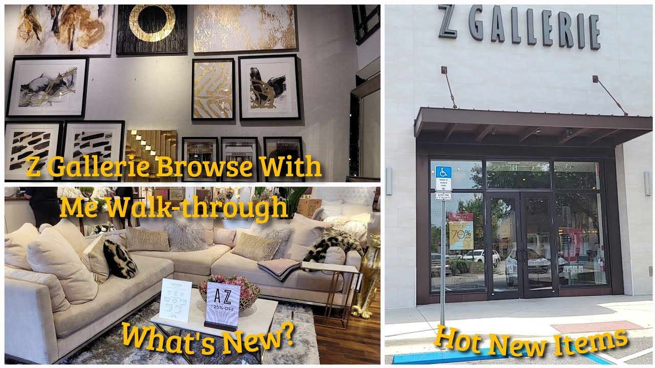 Z Gallerie Browse With Me Walk-through | Brand New Home Decor Finds ...