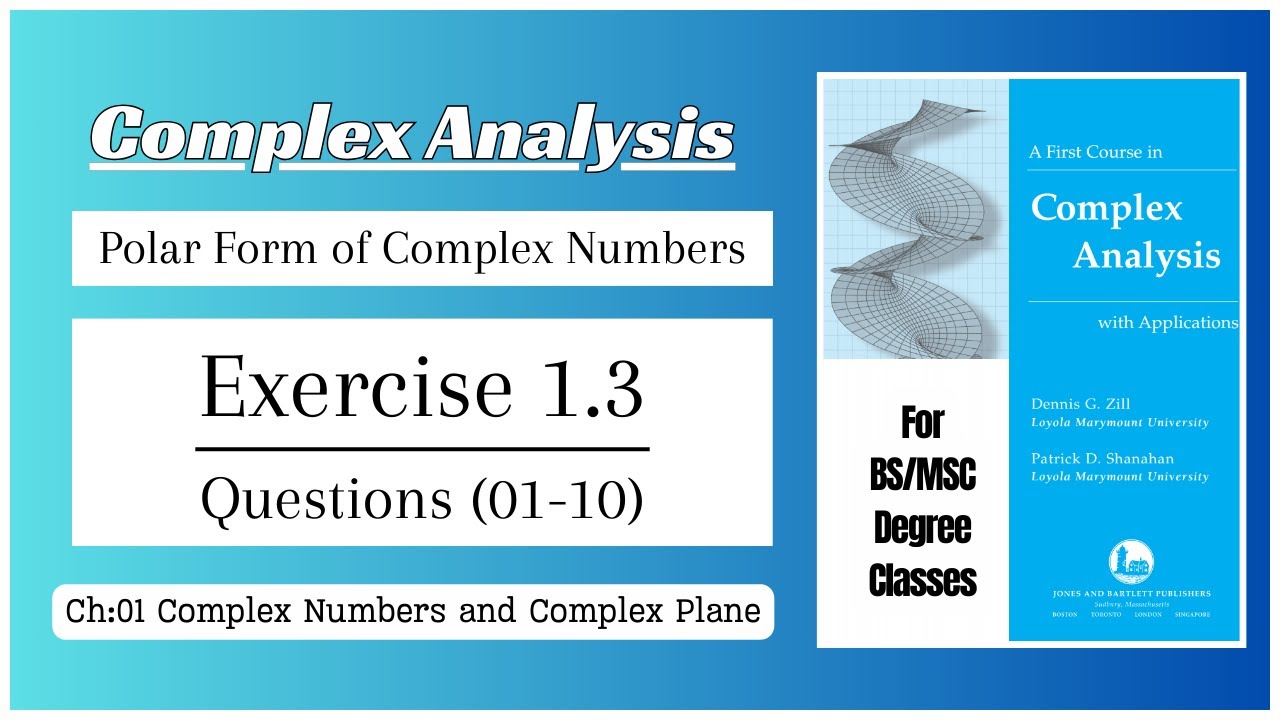 Exercise 1.3 || Questions (1 to 10) | Polar form of Complex Number ...