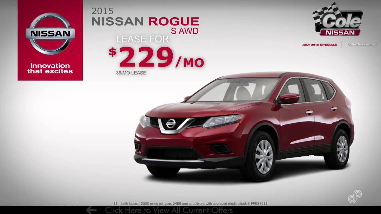 Cole Nissan July Offers SPL - YouTube
