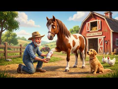 Old MacDonald’s Horse Rescue Adventure 🐴🚑 | A Caring Day on the Farm