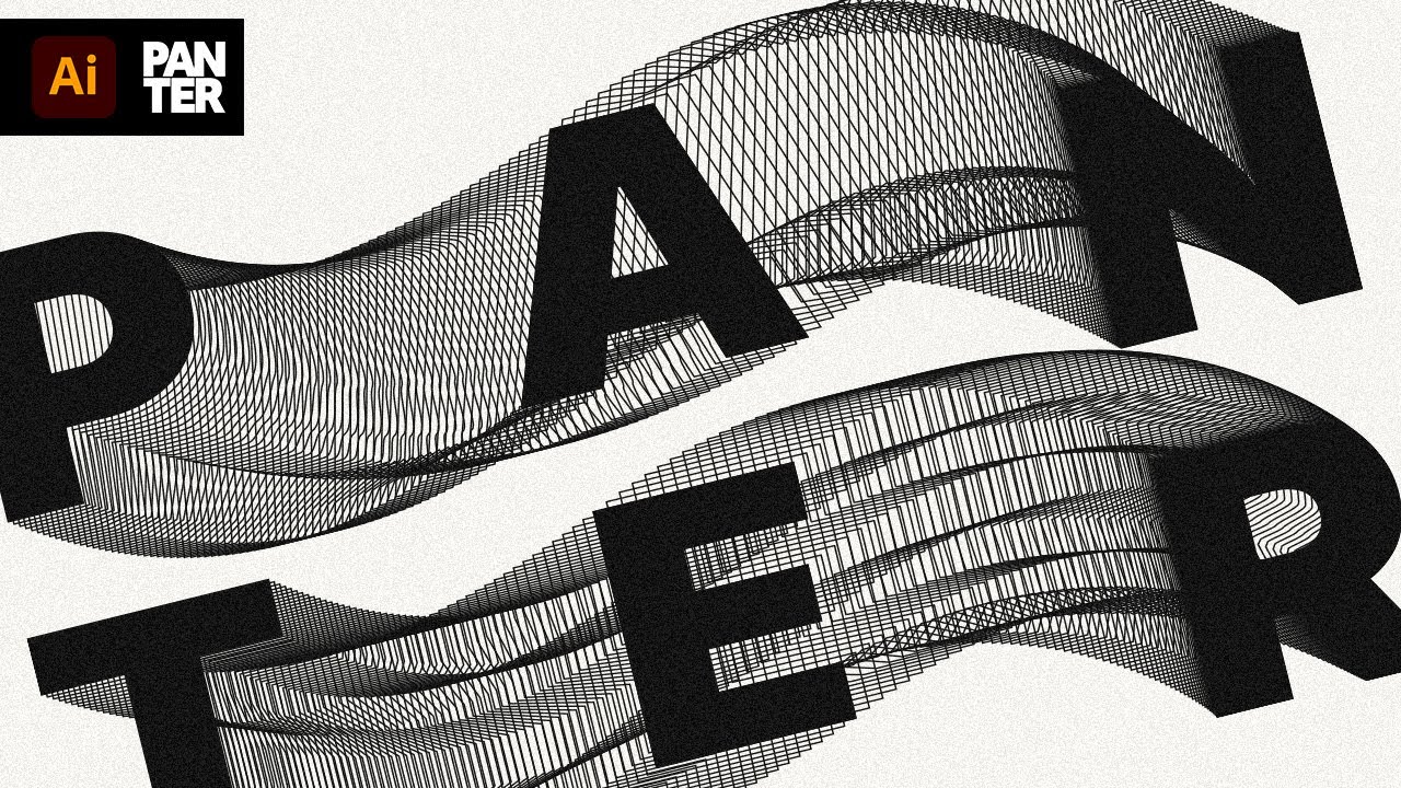 How to Blend Multiple Letters in Illustrator - YouTube