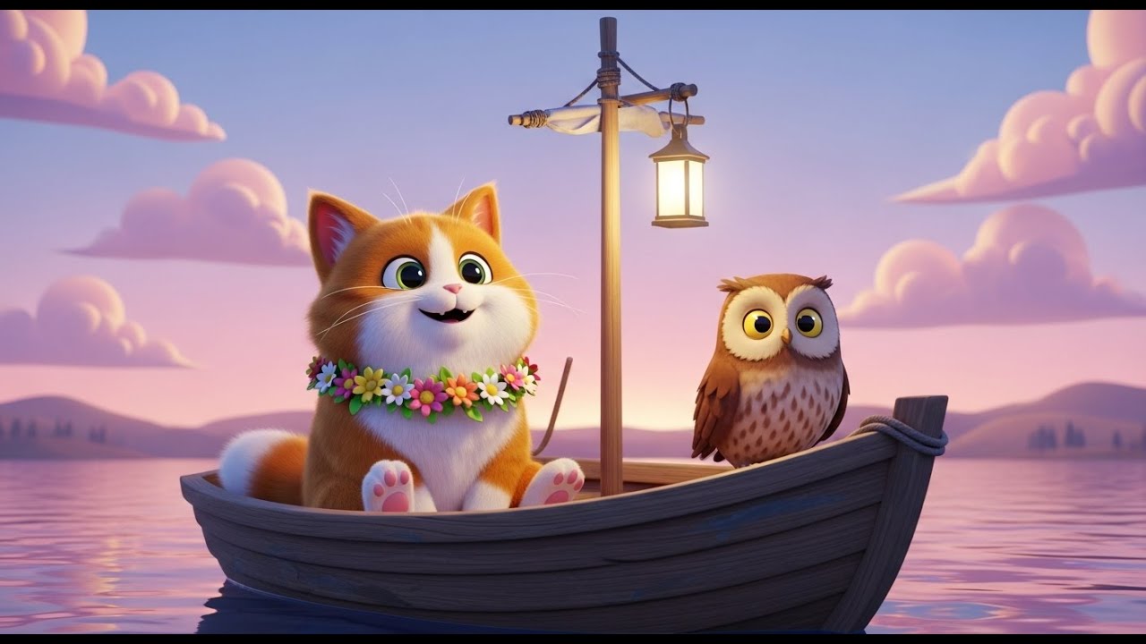 The Owl and the Pussycat | Classic Nursery Rhyme & Story Song for Kids ...