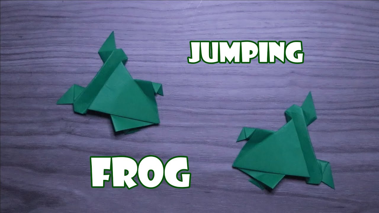 How to Make Origami Jumping Frog Easy Step - YouTube