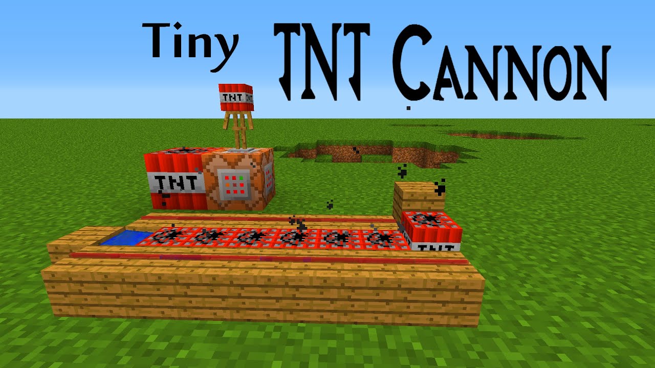 Minecraft: Tiny TNT Cannon using armour stands [60FPS] - YouTube