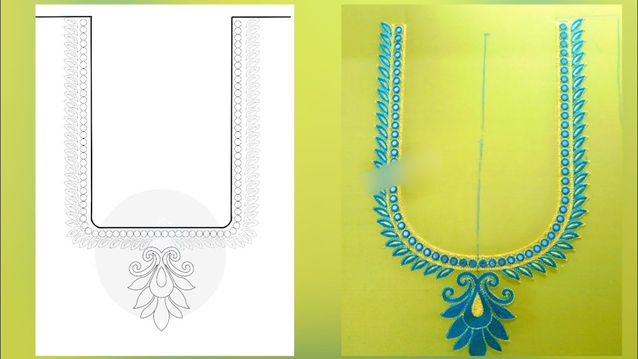 Aariwork tracing design using canva app #canva #canvatutorial #lakshmiaariwork - YouTube