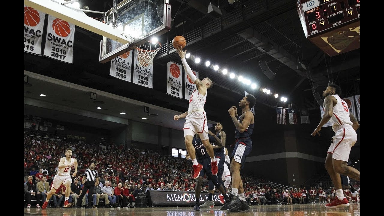 Men's Basketball Highlights - #25 Houston 81, UConn 71 - YouTube