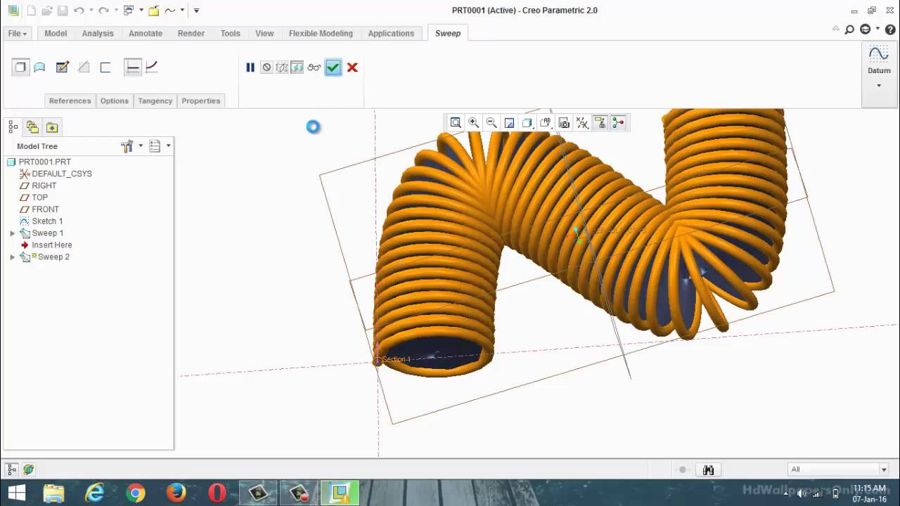 pro-e(creo) sweeptrjper relations & surface practice examples(class-3 ...