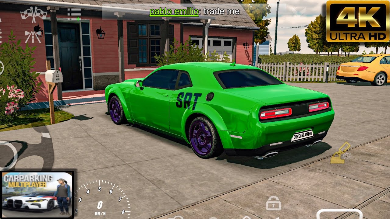 Dodge Challenger SRT Demon Gameplay - Car Parking Multiplayer - YouTube