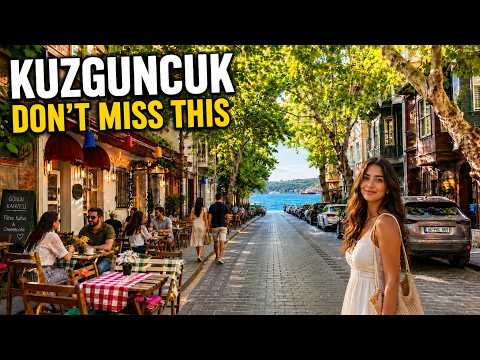 Kuzguncuk Istanbul 4K Walk | Colorful Streets, Cafes & Bosphorus Vibes