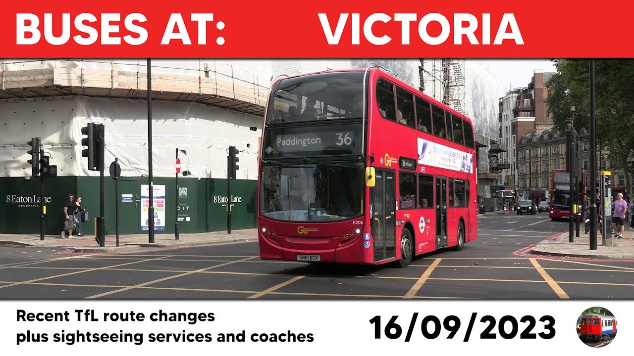 London buses at Victoria 16/09/2023 - YouTube