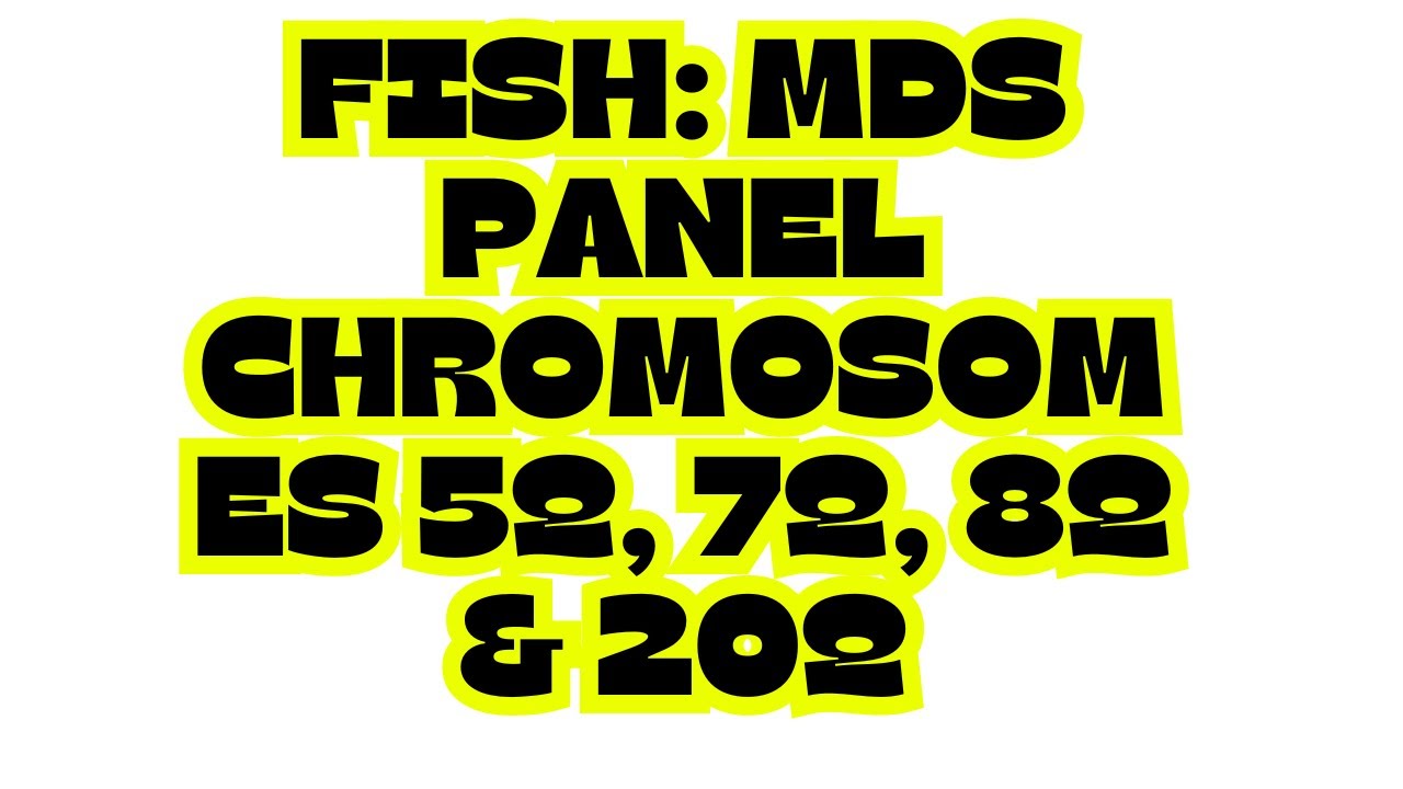 FISH: MDS PANEL CHROMOSOMES 5q, 7q, 8q & 20q - YouTube